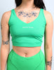 Khanti Crop Top Bra in Algae ~ Windthrow